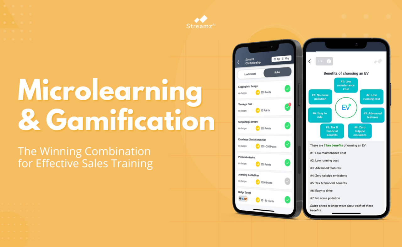 Microlearning & gamification: The winning combination for effective sales training | Streamz AI